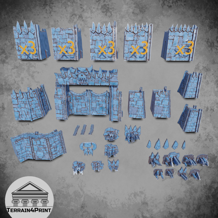 3D Printable Rivet city resin set by Terrain4Print