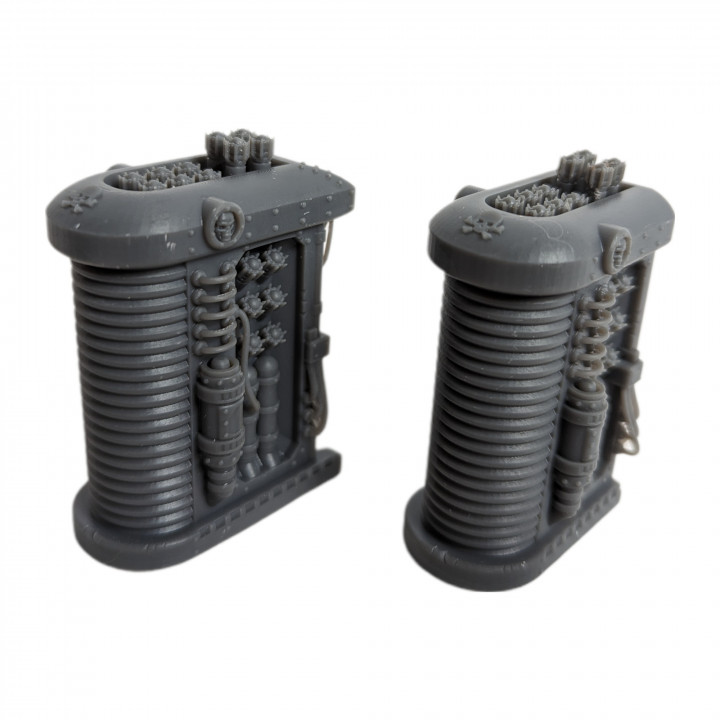 3D Printable Grimdark Sci Fi plasma reactors, wall conduits and scatter ...