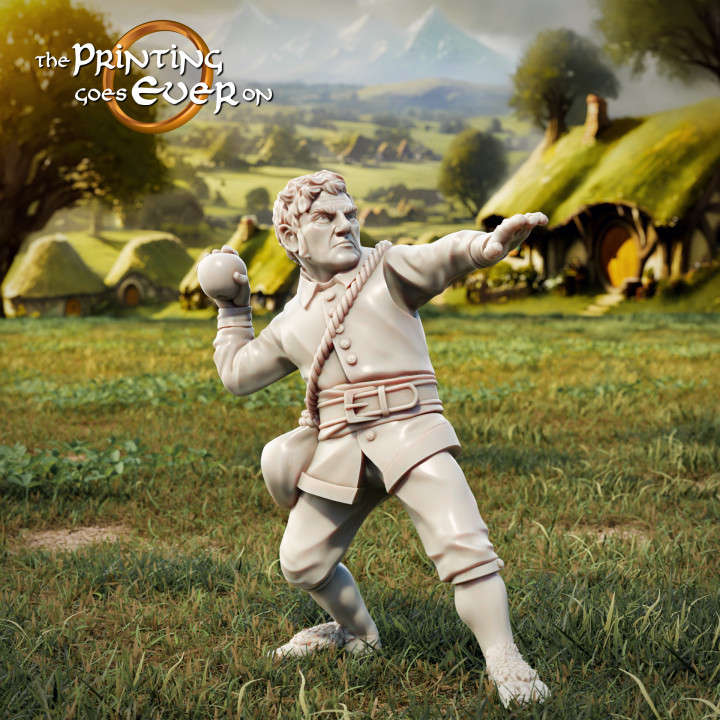 3D Printable Halflings Warband - Presupported by The Printing Goes Ever On