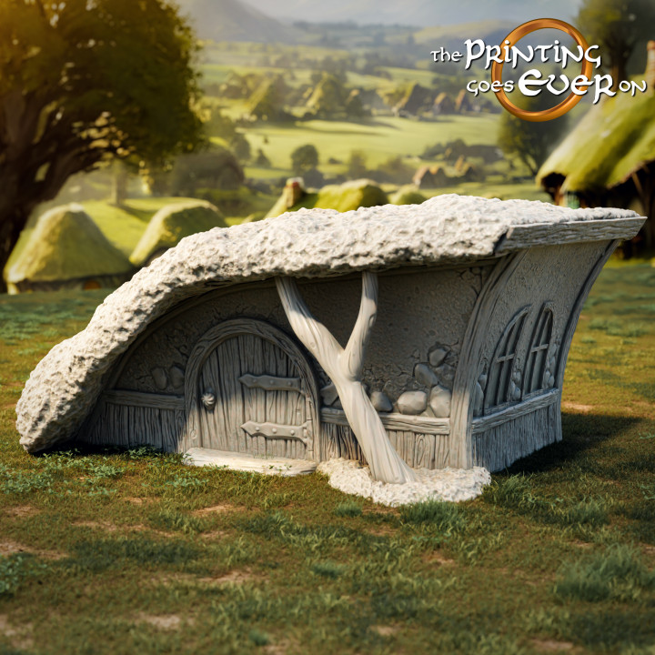 3D Printable Halfling House - Small - Supportless by The Printing Goes ...