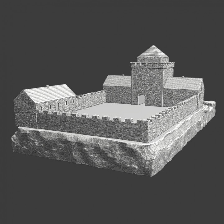 3D Printable Medieval Norwegian Castle "Sverresborg" - wargaming model ...
