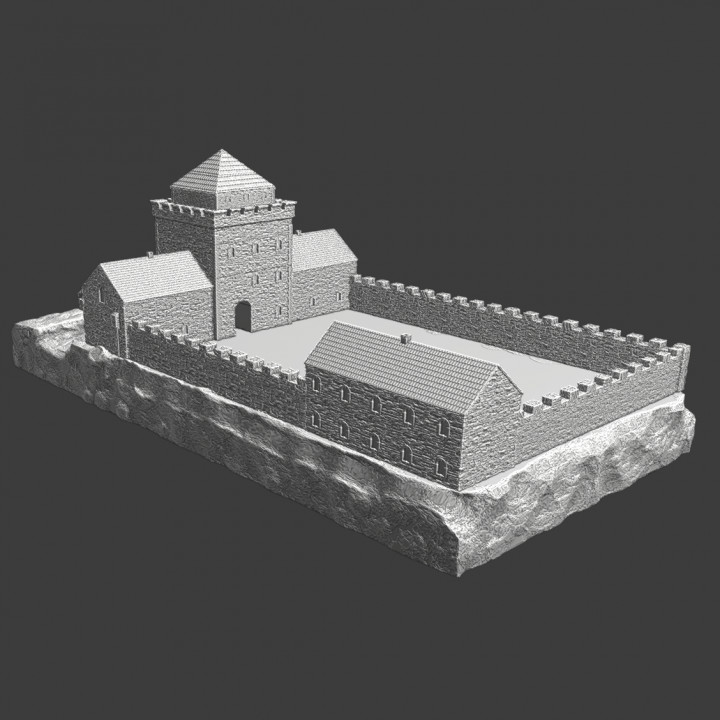 3D Printable Medieval Norwegian Castle "Sverresborg" - wargaming model ...