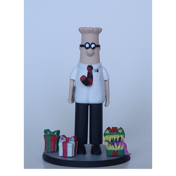 3D Printable Dilbert - Onepiece by Steve Solomon