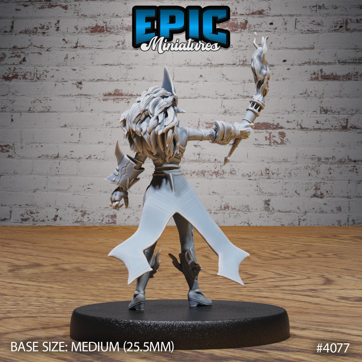 3D Printable Fire Genasi Female Set / Humanoid Warrior / Ancient ...