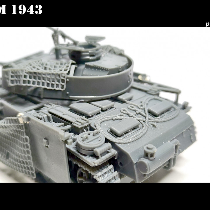 3D Printable Panzer III M 1943 by Counlane Models