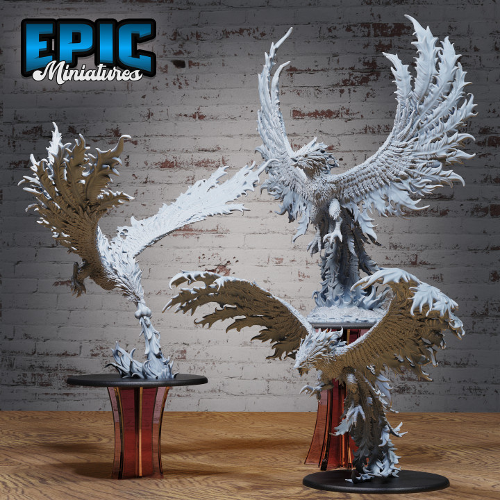 3D Printable Primordial Phoenix Set A / Ancient Ash Bird / Evil Born ...