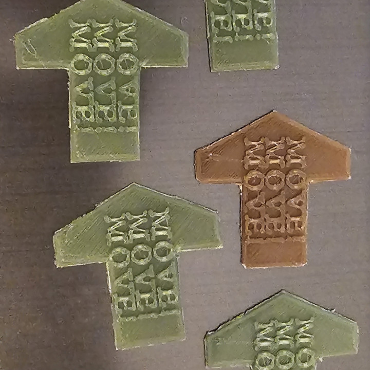 3D Printable Move! Move! Move! Order token by Garrette Johnson