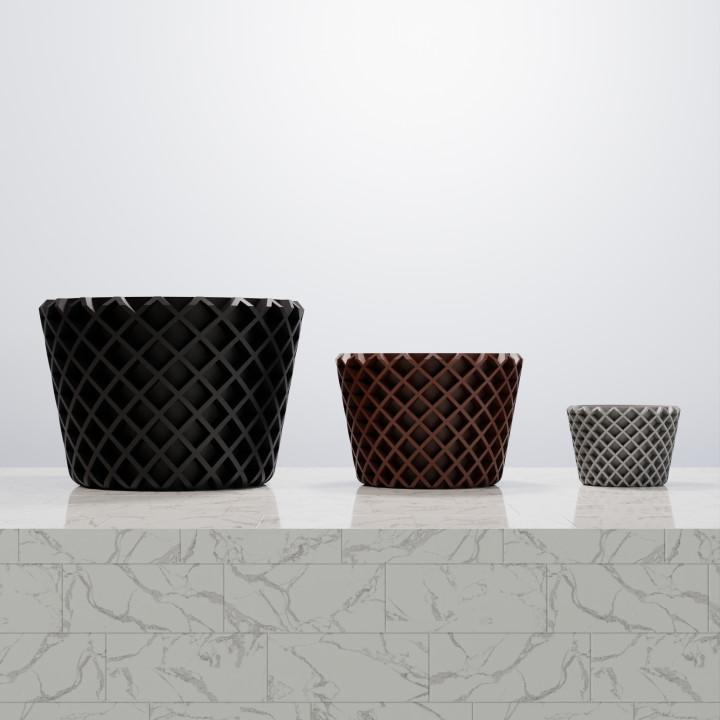 3D Printable Plant Pot 3D Print File by mikpok