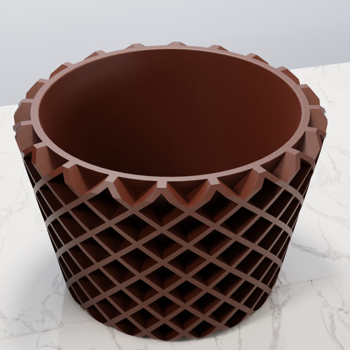 3D Printable Plant Pot 3D Print File by mikpok