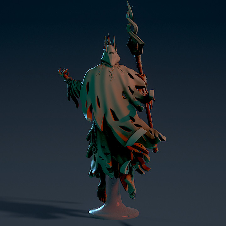 3D Printable Lich Mage by MiniShev