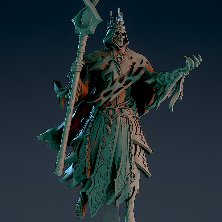 3D Printable Lich Mage by MiniShev