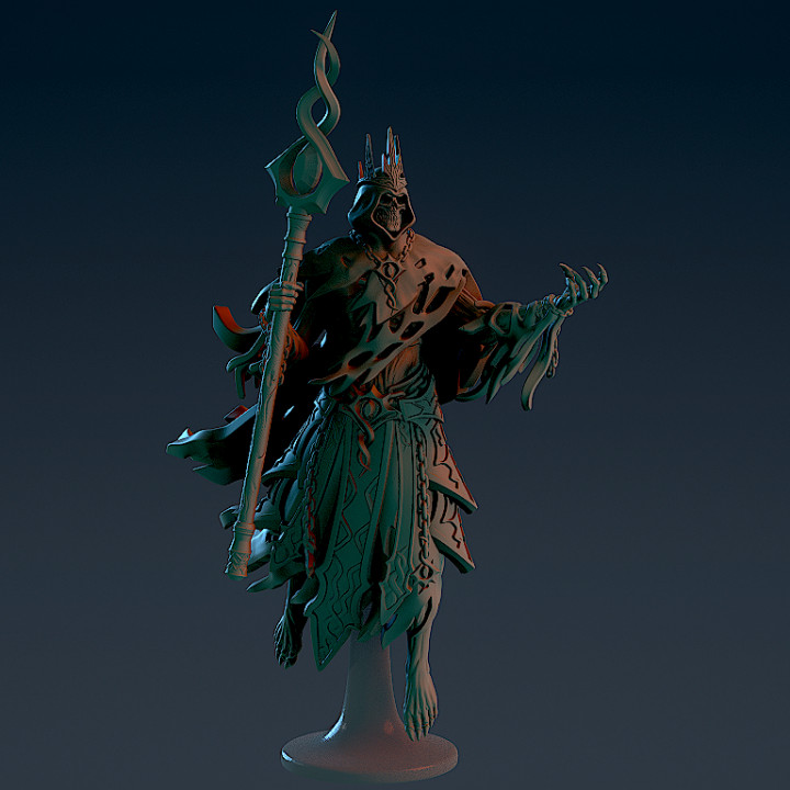 3D Printable Lich Mage by MiniShev