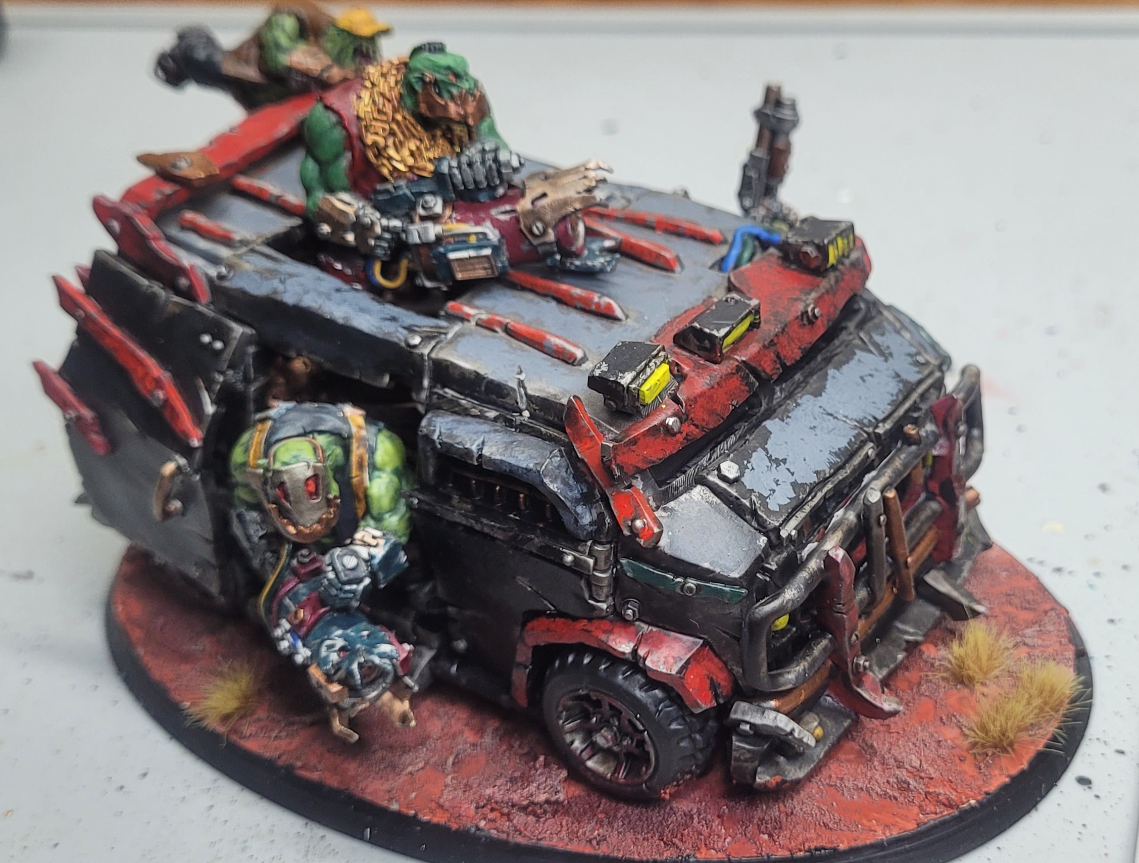 3D Printable Orc Team Battle Van by Puppetswar Miniatures