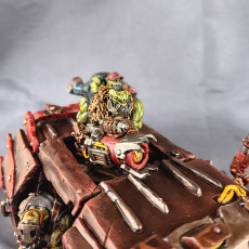 3D Printable Orc Team Battle Van by Puppetswar Miniatures