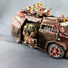 3D Printable Orc Team Battle Van by Puppetswar Miniatures