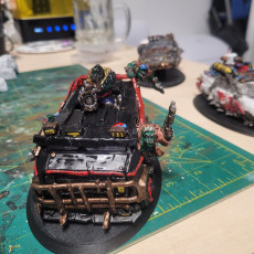 3D Printable Orc Team Battle Van by Puppetswar Miniatures
