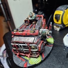 3D Printable Orc Team Battle Van by Puppetswar Miniatures
