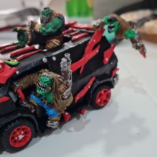 3D Printable Orc Team Battle Van by Puppetswar Miniatures