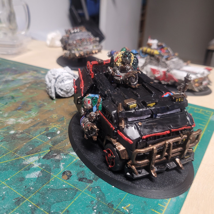 3D Print of Orc Team Battle Van by PrivateersGamingCo