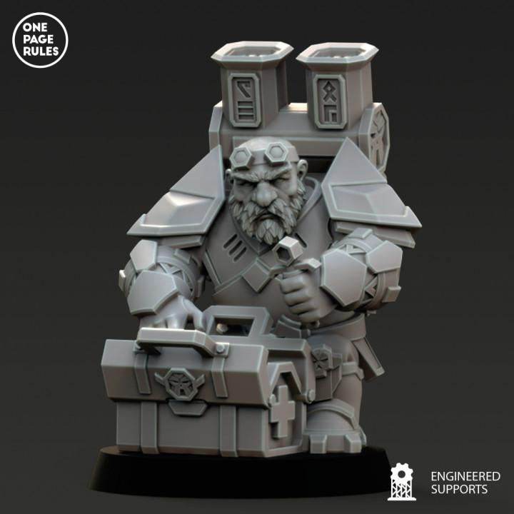3D Printable Veterans - Dwarf Guilds by One Page Rules