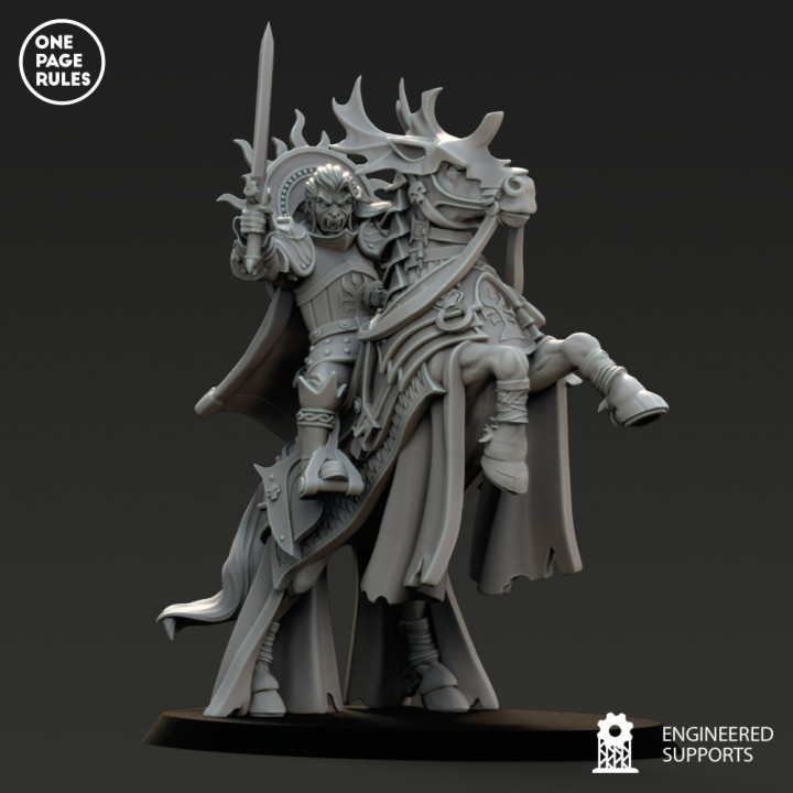 3D Printable Vampire Master on Steed (Lord) - Vampiric Undead by One ...