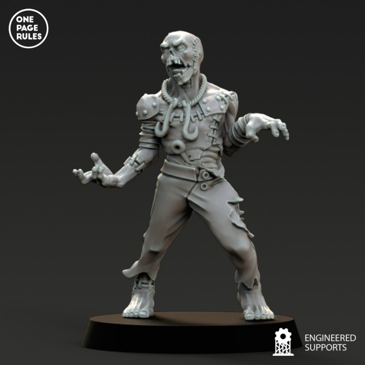 3D Printable Stitched Zombies - Vampiric Undead by One Page Rules