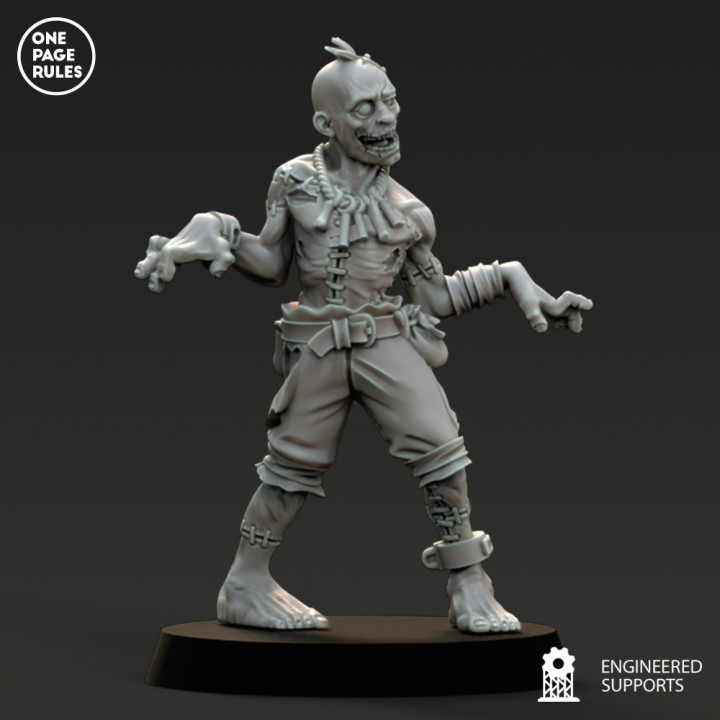 3D Printable Stitched Zombies - Vampiric Undead by One Page Rules