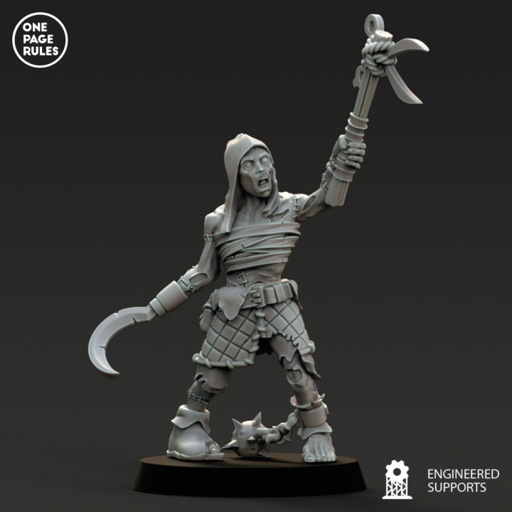 3D Printable Stitched Zombies - Vampiric Undead by One Page Rules