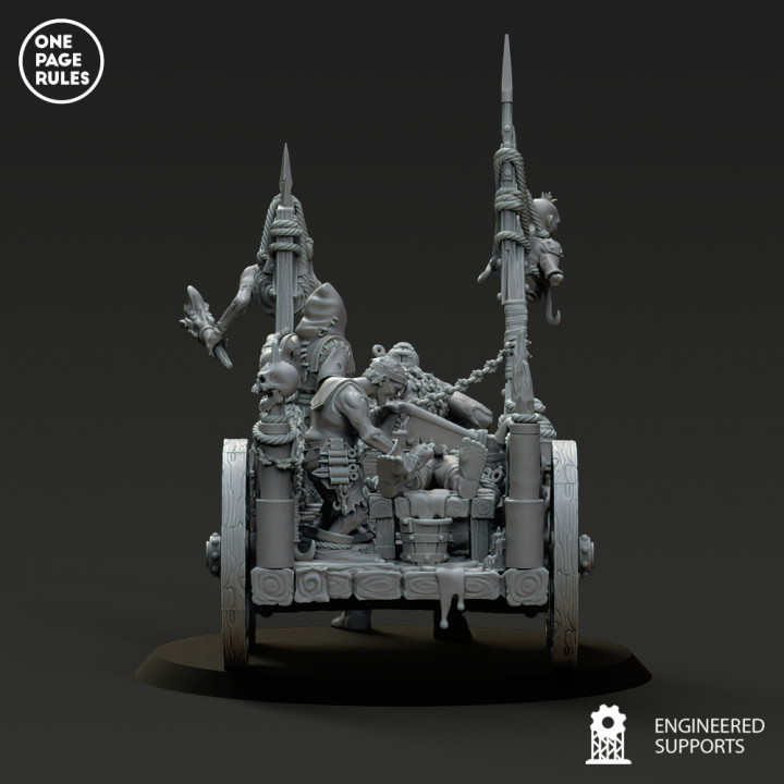 3D Printable Corpse Wagon - Vampiric Undead by One Page Rules