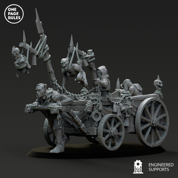 3D Printable Corpse Wagon - Vampiric Undead by One Page Rules