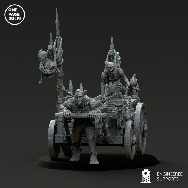 3D Printable Corpse Wagon - Vampiric Undead by One Page Rules