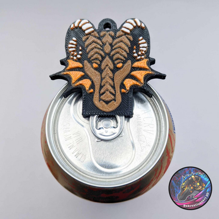 3D Printable Can Tab Opener Keychains (Set of 7) by Kirsten M