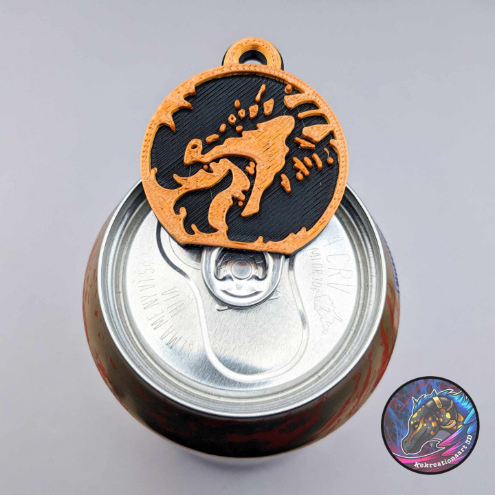 3D Printable Can Tab Opener Keychains (Set of 7) by Kirsten M