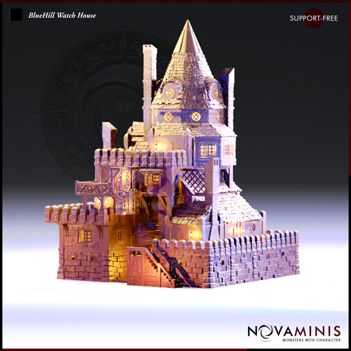 3D Printable BlueHill Watch House Complete Pack by NovaMinis