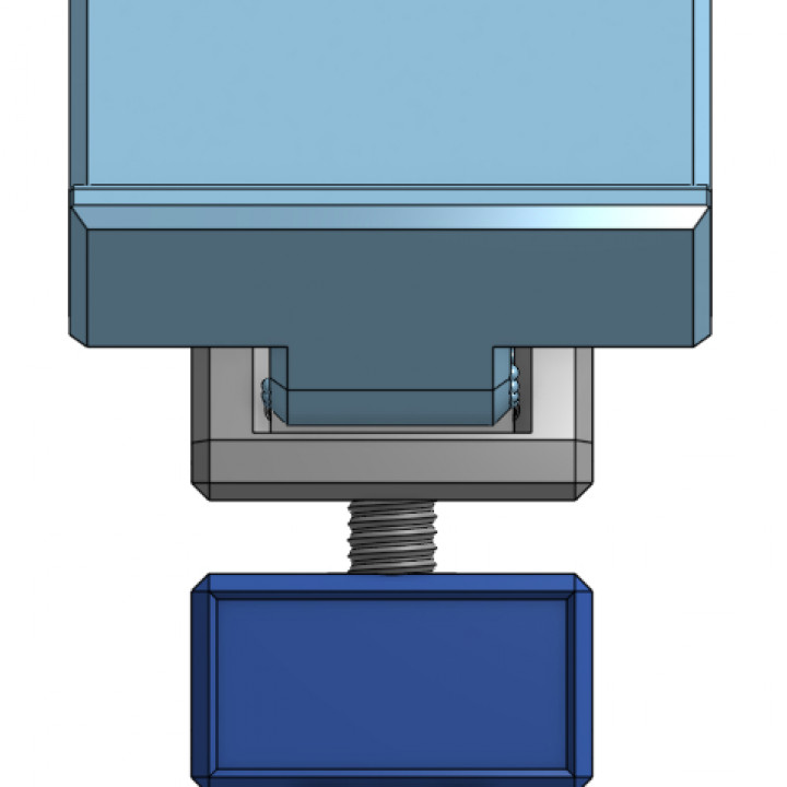 3D Printable Phone Holding Desk Clamp by Andrew