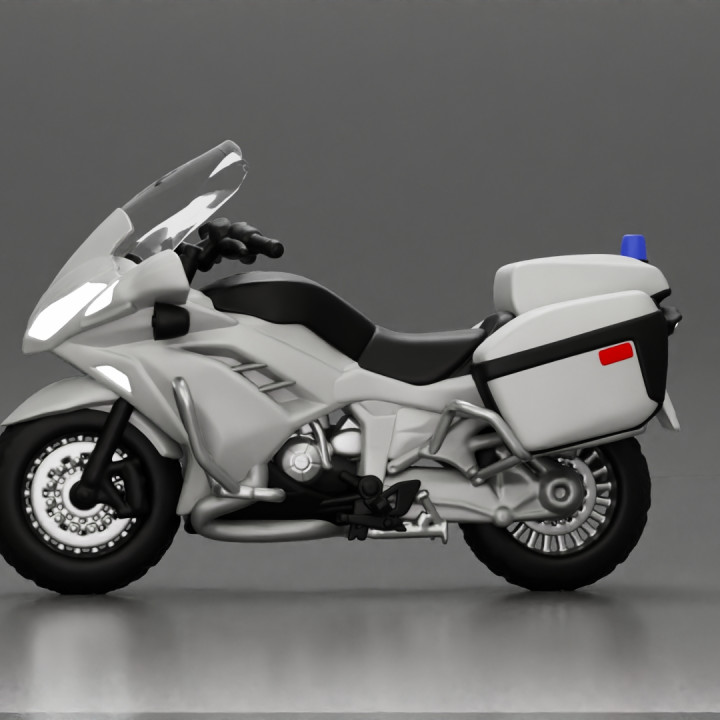 3D Printable Police Officer riding Police motorbike by 3DGeschaft ...