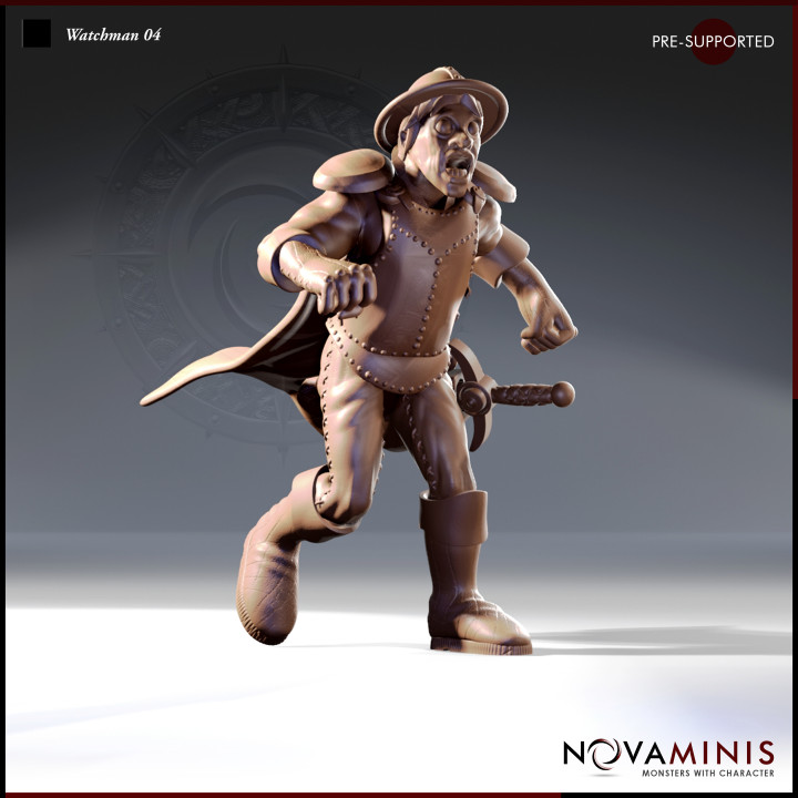 3D Printable Watchman 04 by NOVAMINIS