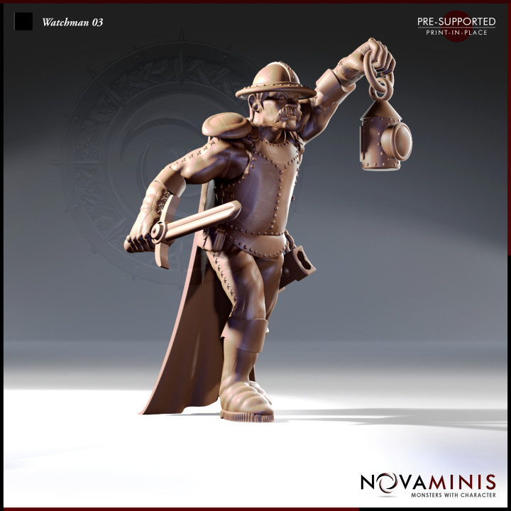 3D Printable Watchman 03 by NOVAMINIS