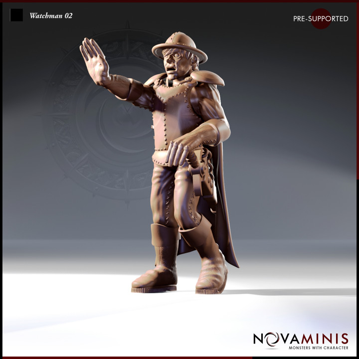 3D Printable Watchman 02 by NOVAMINIS