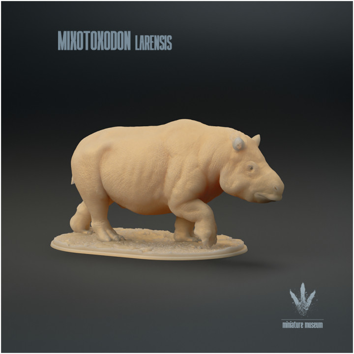 3D Printable Mixotoxodon larensis : Walking by Miniature Museum