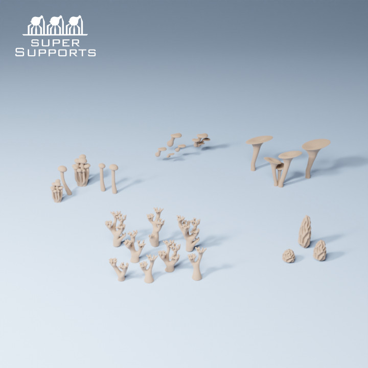 3d Printable Mushrooms Group 5 By The King Of Bits