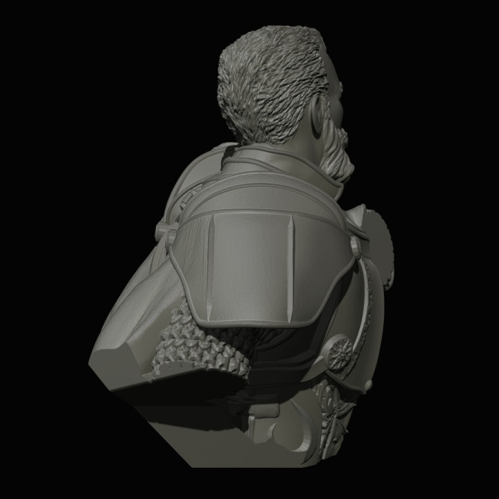 3D Printable Knight Captain of Cremation Bust by Marzbar-the-Creator
