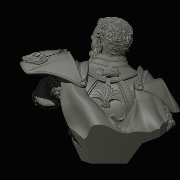 3D Printable Knight Captain of Cremation Bust by Marzbar-the-Creator