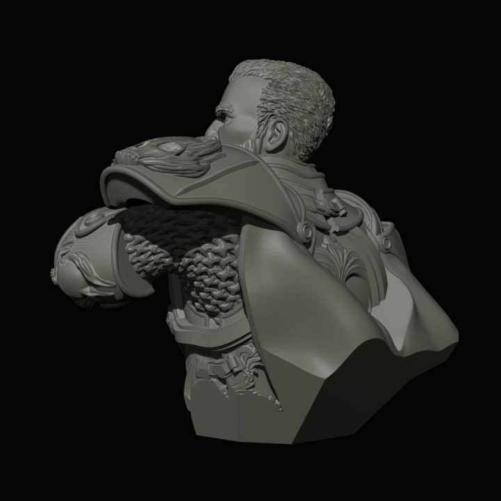 3D Printable Knight Captain of Cremation Bust by Marzbar-the-Creator