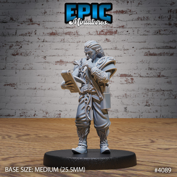 3D Printable Elf Villager Set B / Elvish Worker / Elven Humanoid ...