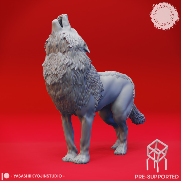 3D Printable Wolf Pack - Tabletop Miniatures (Pre-Supported) by ...
