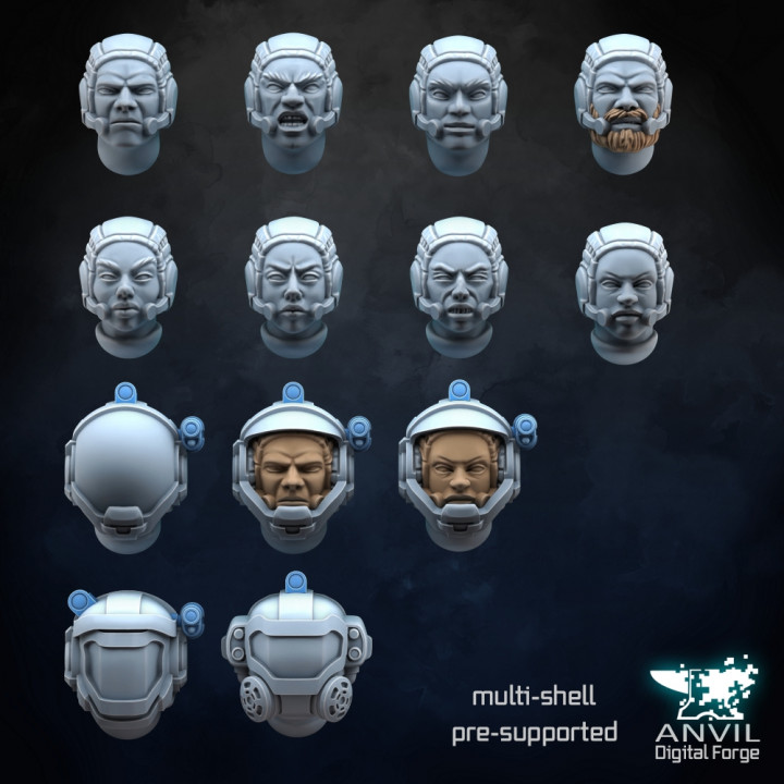 3D Printable NASA-Punk Astronauts - Modular Infantry for Skirmish ...