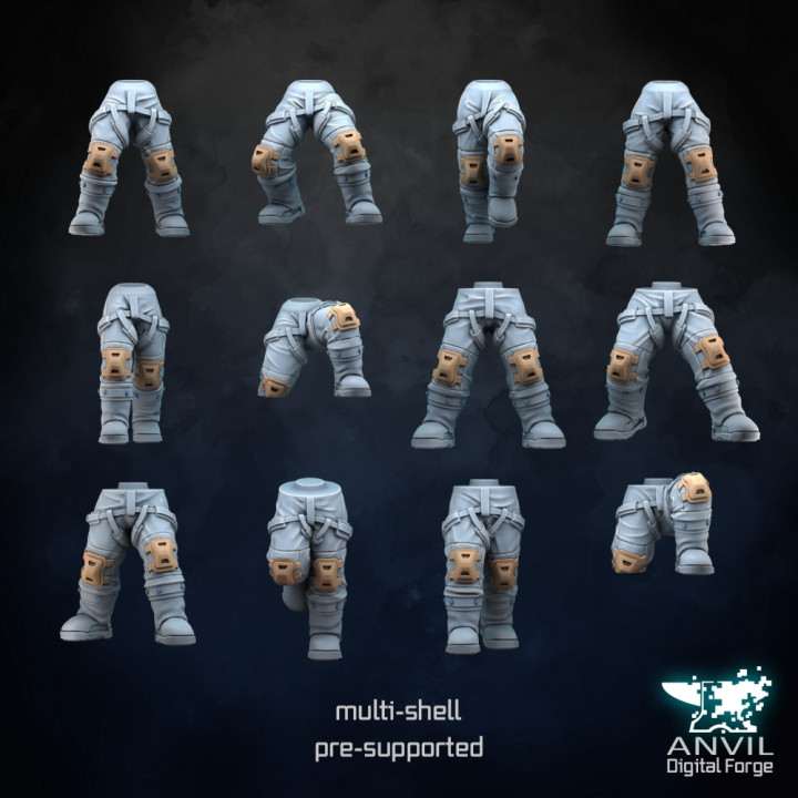 3D Printable NASA-Punk Astronauts - Modular Infantry for Skirmish ...