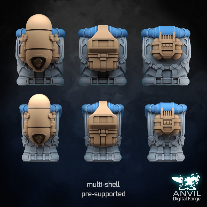 3D Printable NASA-Punk Astronauts - Modular Infantry for Skirmish ...