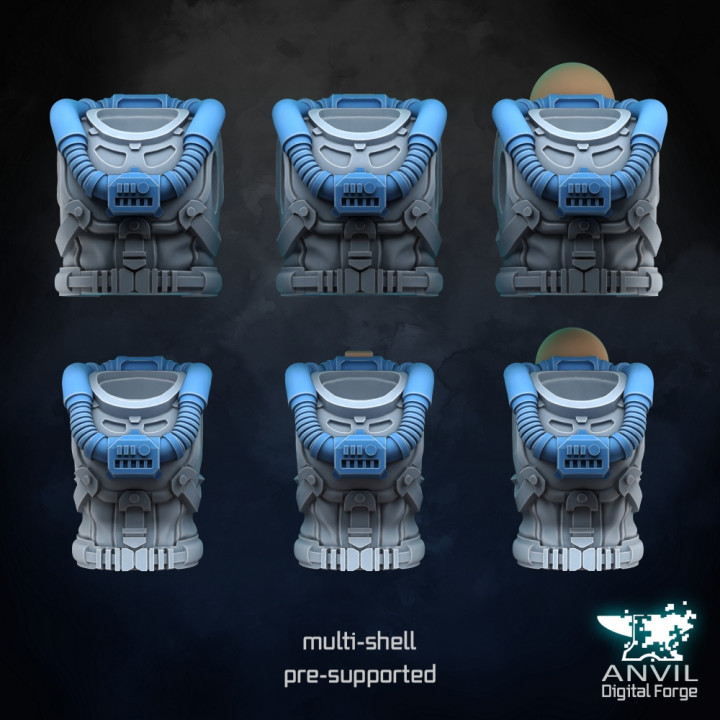 3D Printable NASA-Punk Astronauts - Modular Infantry for Skirmish ...